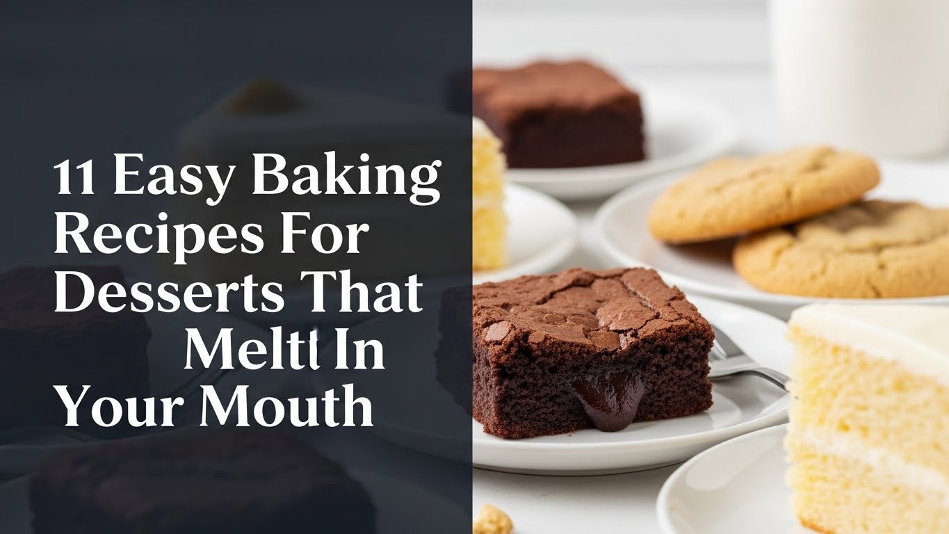 11 Easy Baking Recipes For Desserts That Melt In Your Mouth