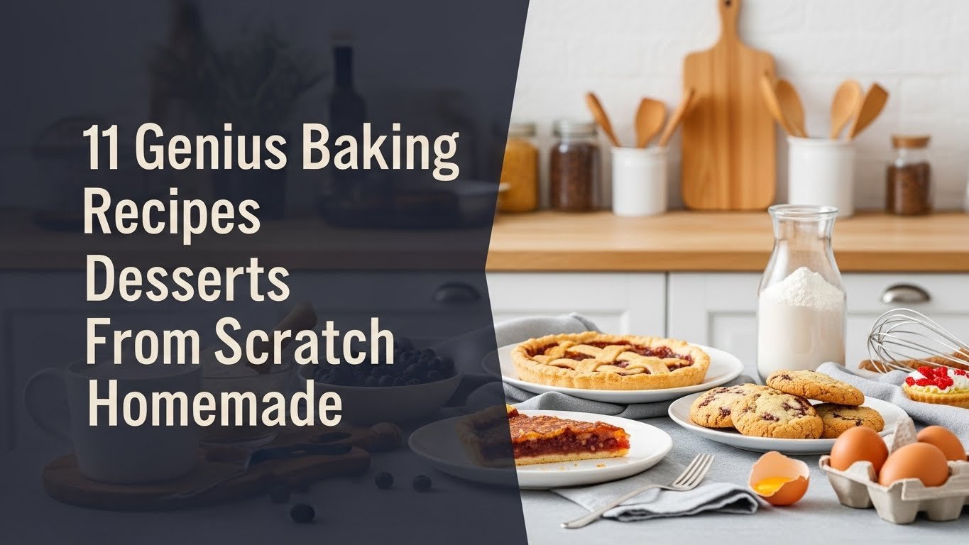 11 Genius Baking Recipes Desserts From Scratch Homemade