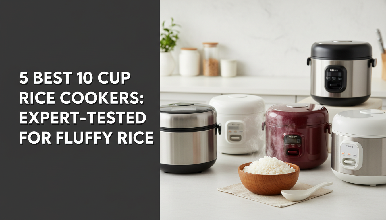 5 Best 10 Cup Rice Cookers: Expert-Tested For Fluffy Rice 2026