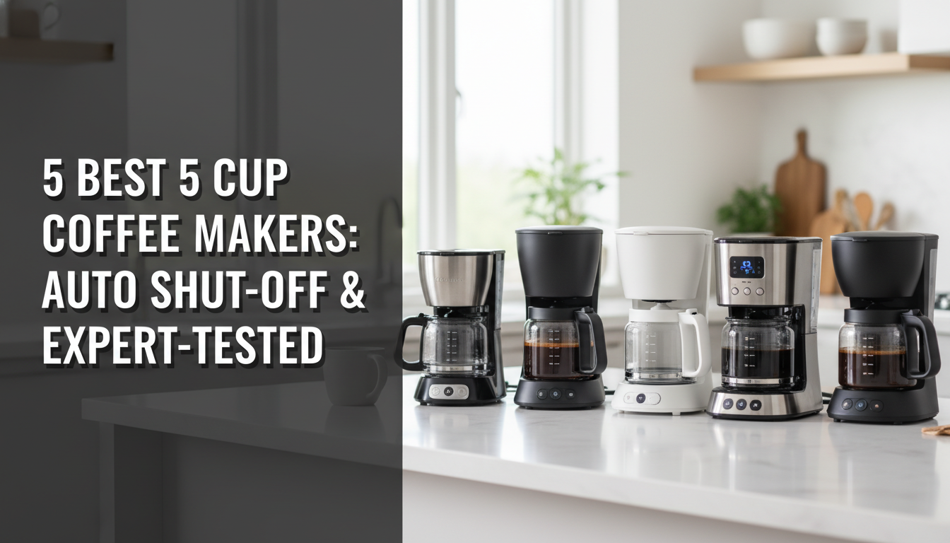 5 Best 5 Cup Coffee Makers: Auto Shut-Off & Expert-Tested
