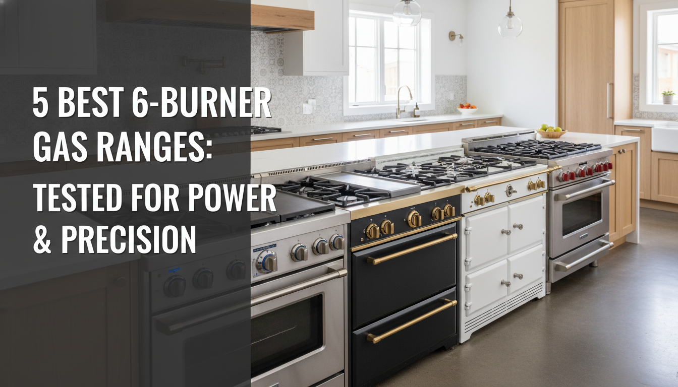 5 Best 6-Burner Gas Ranges: Tested For Power & Precision 2026