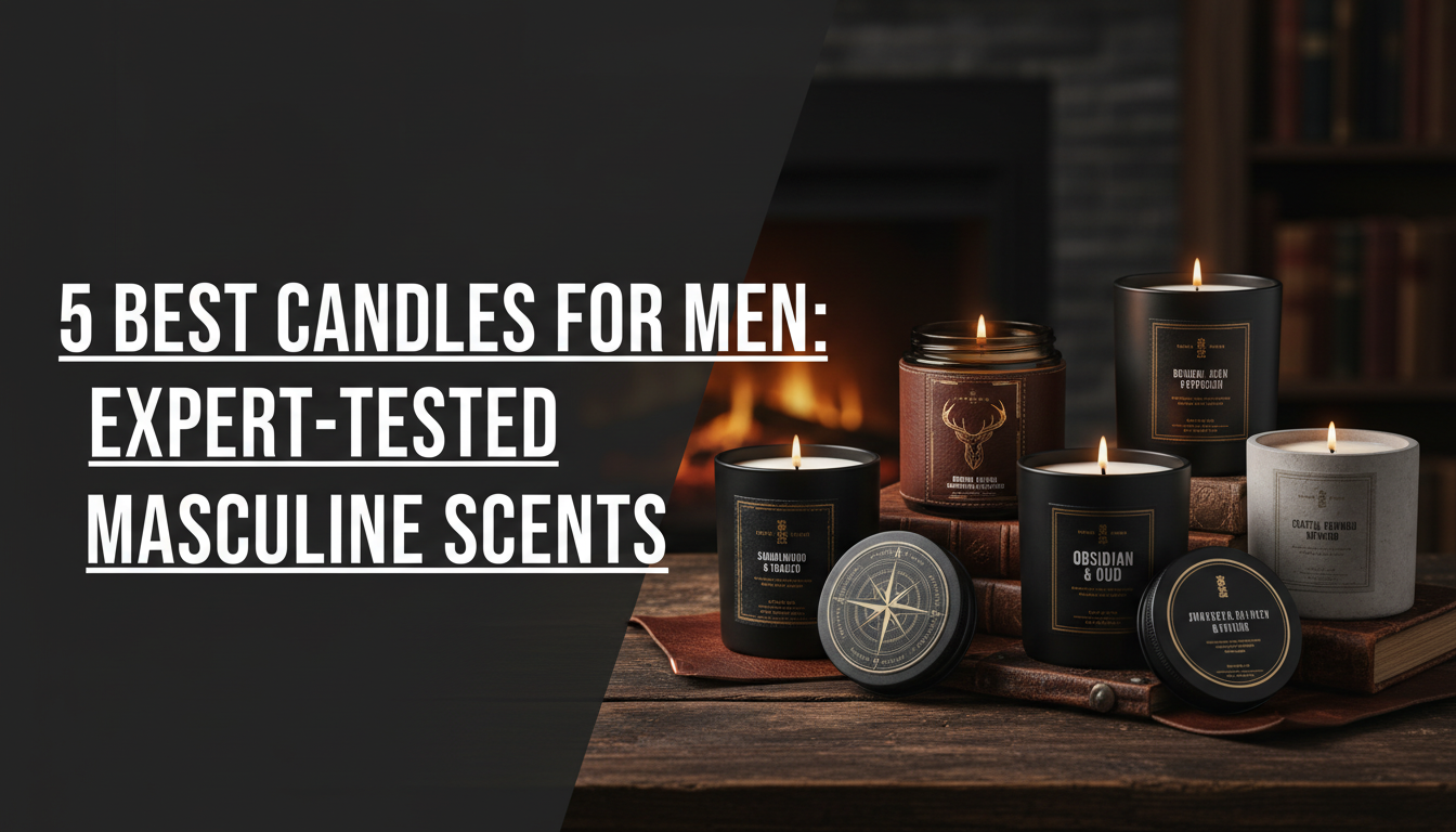 5 Best Candles For Men: Expert-Tested Masculine Scents 2026