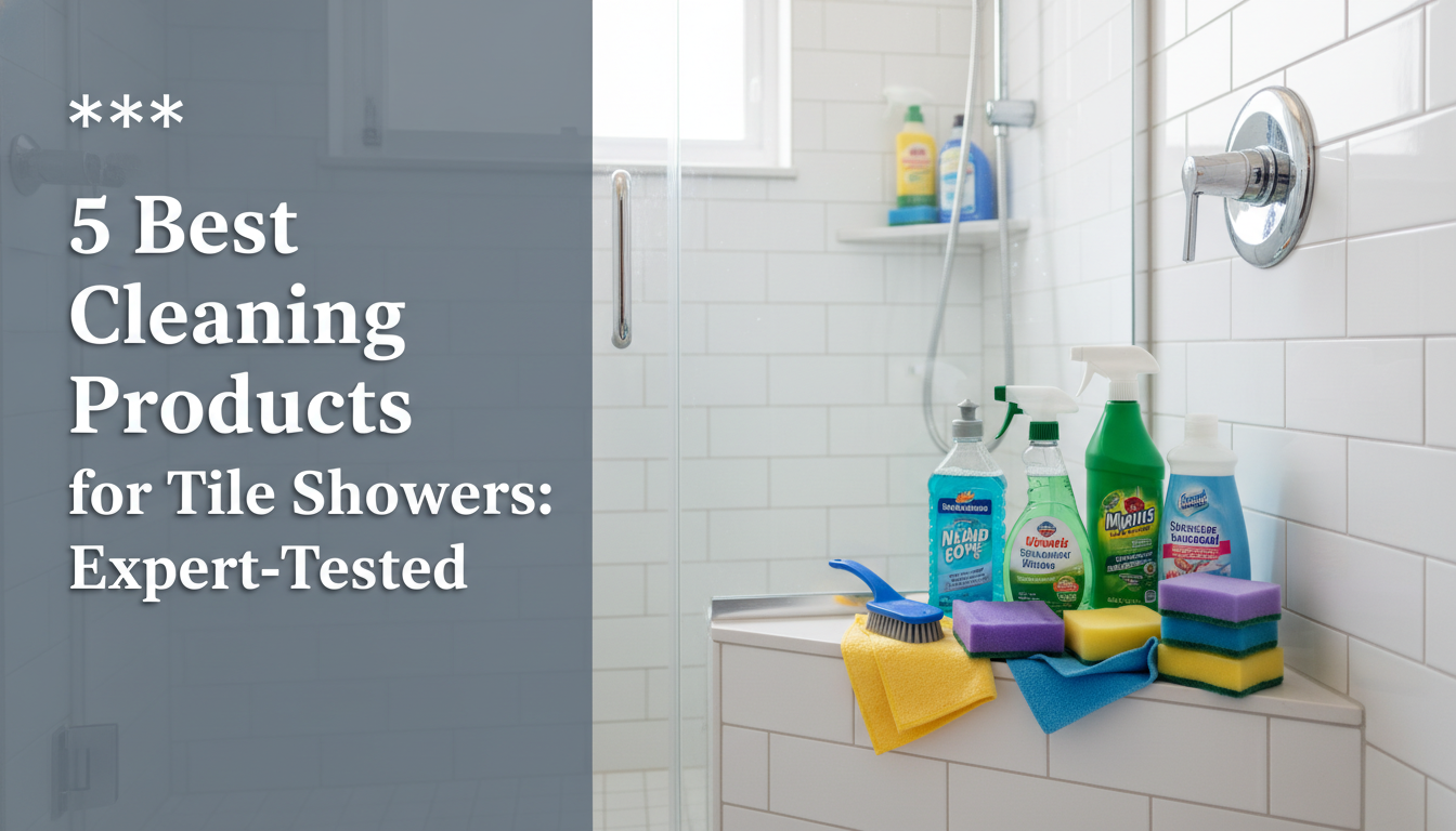 5 Best Cleaning Products For Tile Showers: Expert-Tested