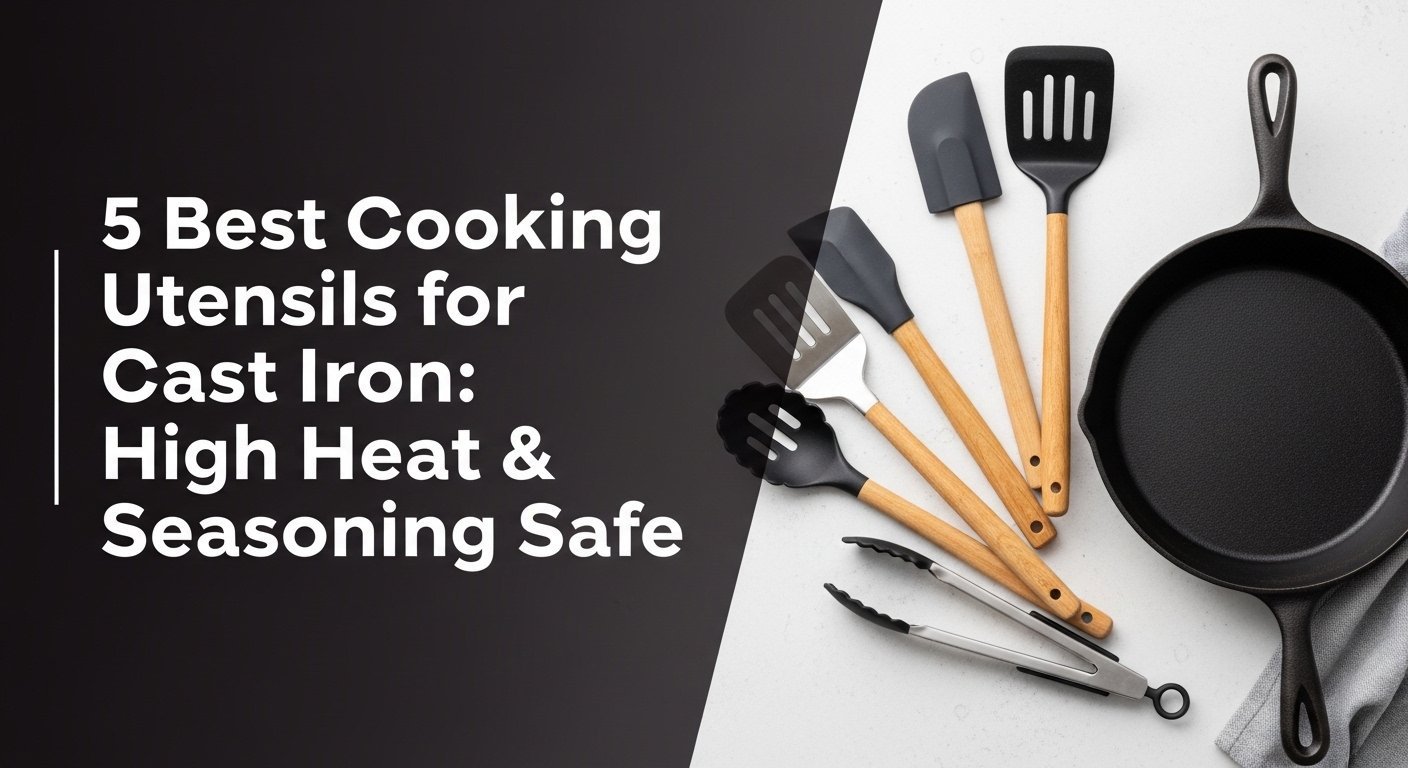 5 Best Cooking Utensils For Cast Iron: High Heat & Seasoning Safe