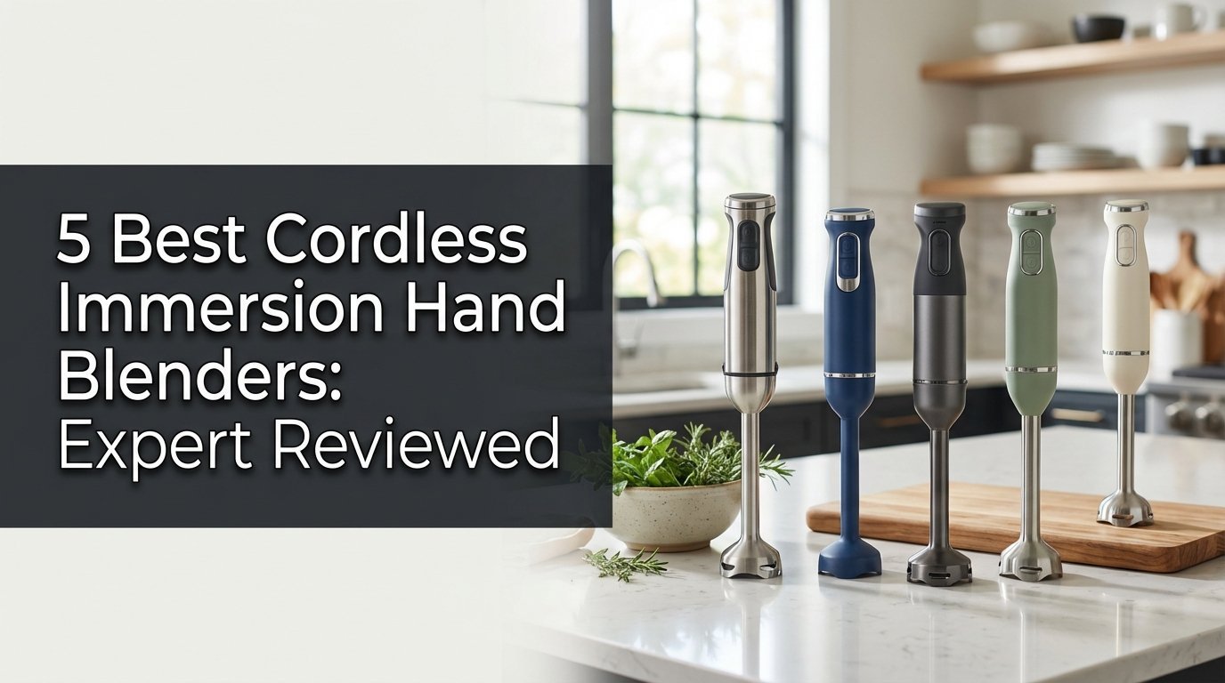 5 Best Cordless Immersion Hand Blenders: Expert Reviewed