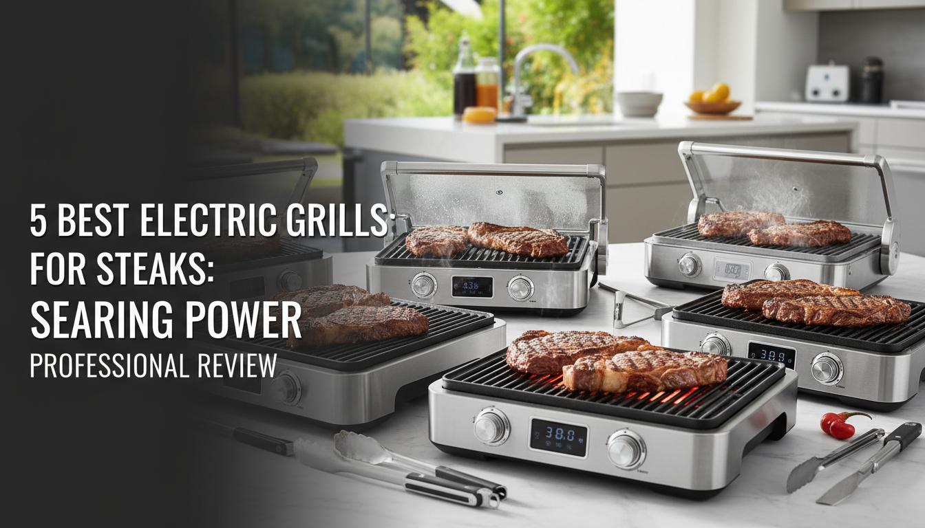 5 Best Electric Grills For Steaks: Searing Power 2026