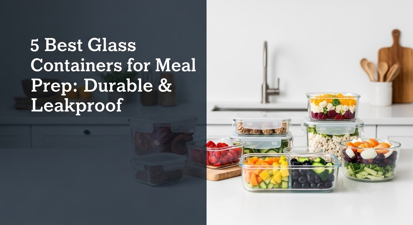 5 Best Glass Containers For Meal Prep: Durable & Leakproof