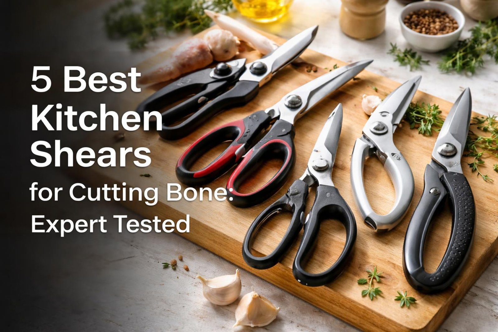 5 Best Kitchen Shears For Cutting Bone In 2026: Expert Tested