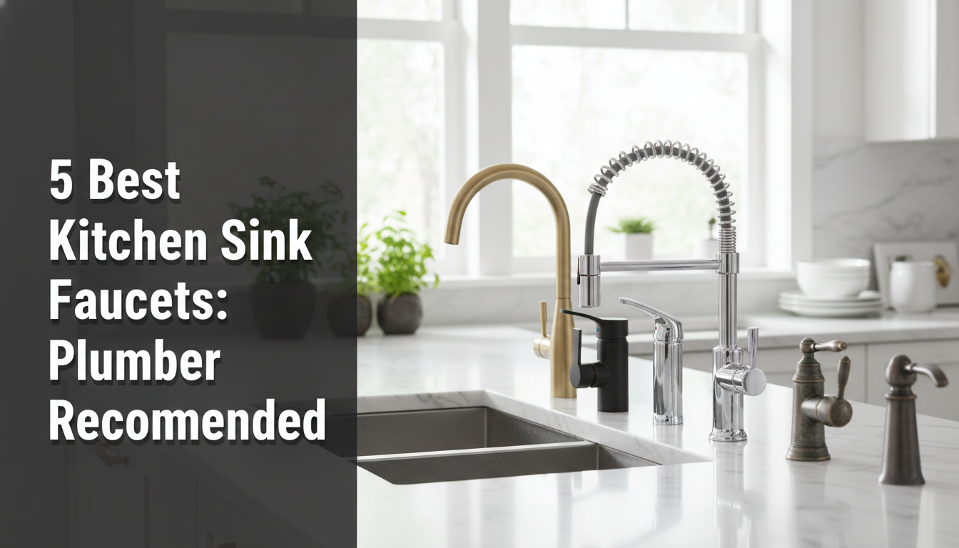 5 Best Kitchen Sink Faucets: Plumber Recommended