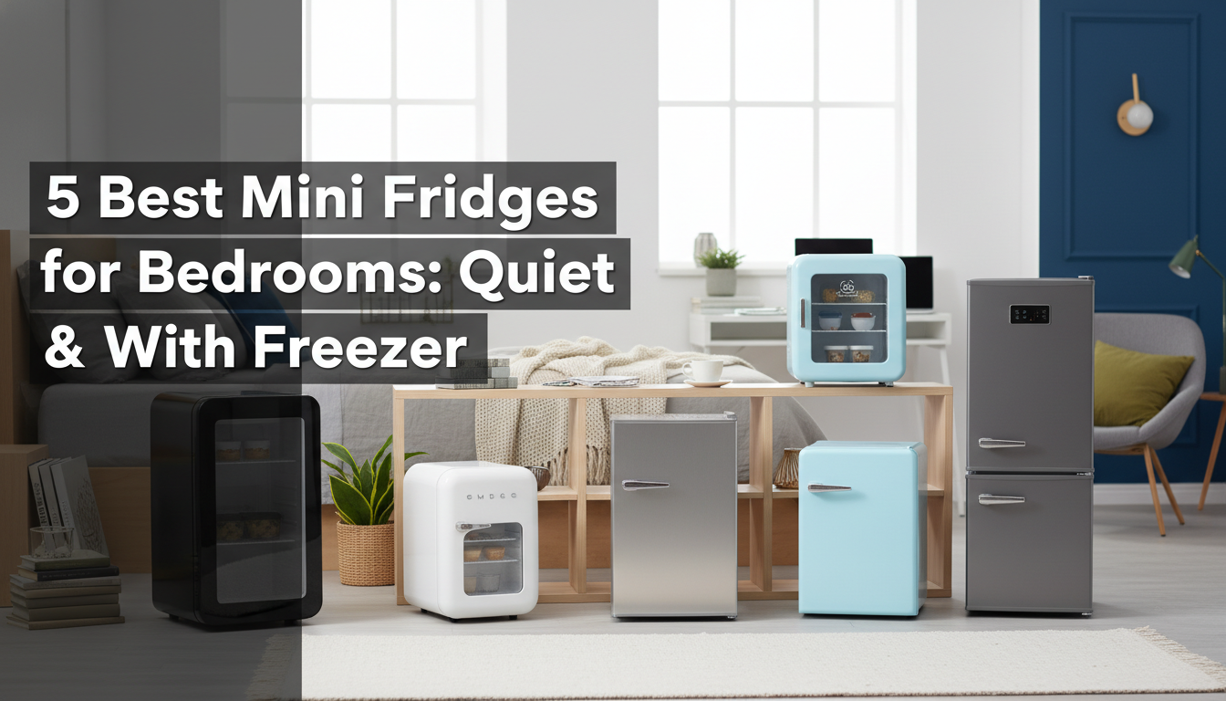 5 Best Mini Fridges For Bedrooms: Quiet & With Freezer In 2026