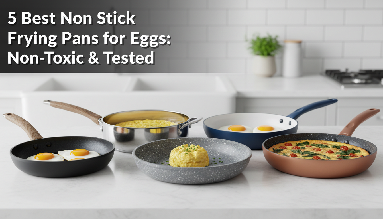 5 Best Non Stick Frying Pans For Eggs: Non-Toxic & Tested