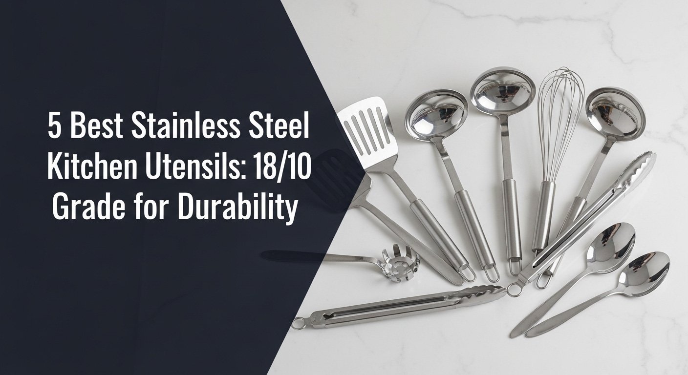 5 Best Stainless Steel Kitchen Utensils: 18/10 Grade For Durability