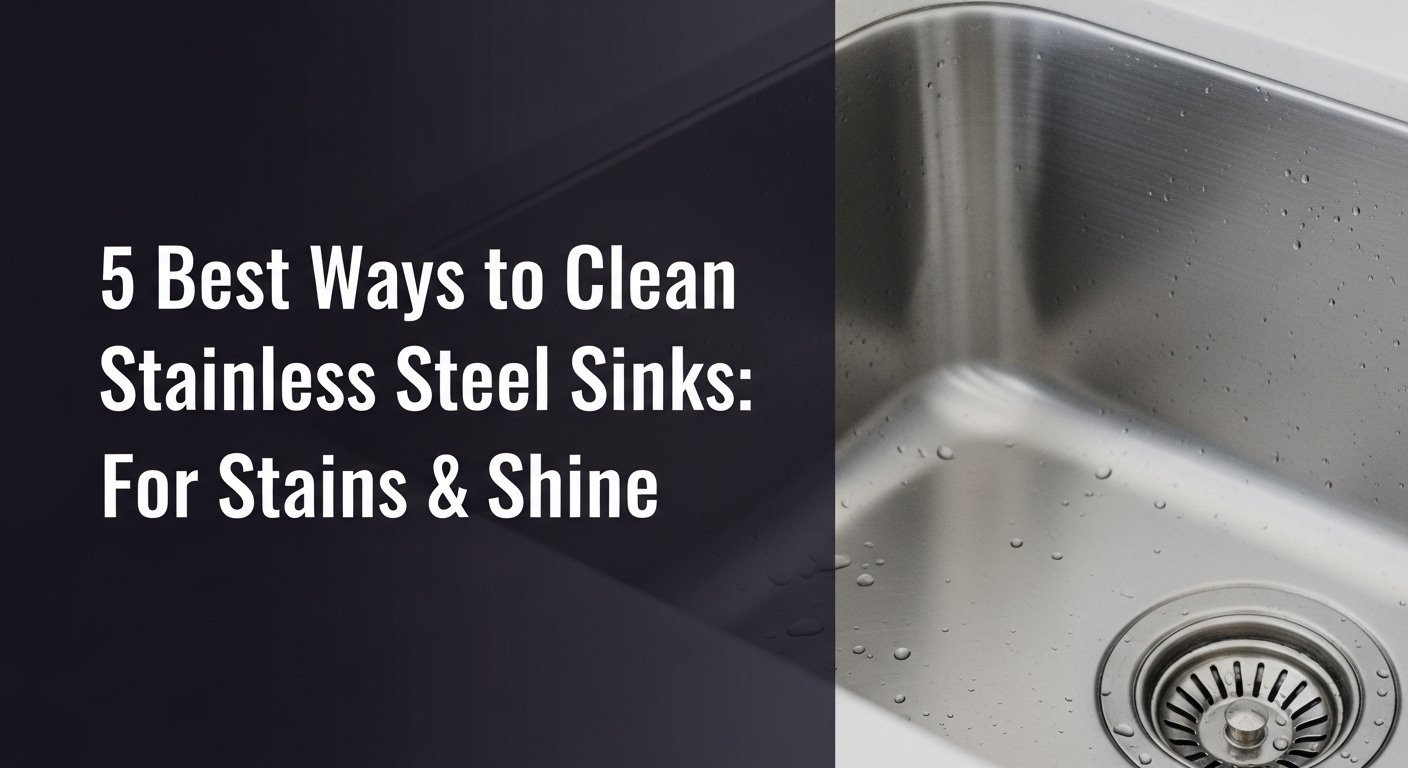 5 Best Ways To Clean Stainless Steel Sinks: For Stains & Shine