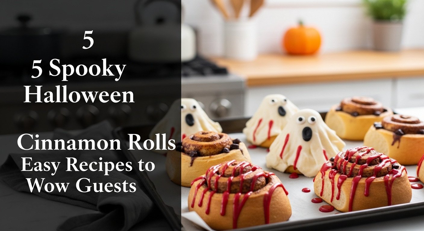 5 Spooky Halloween Cinnamon Rolls Easy Recipes To Wow Guests