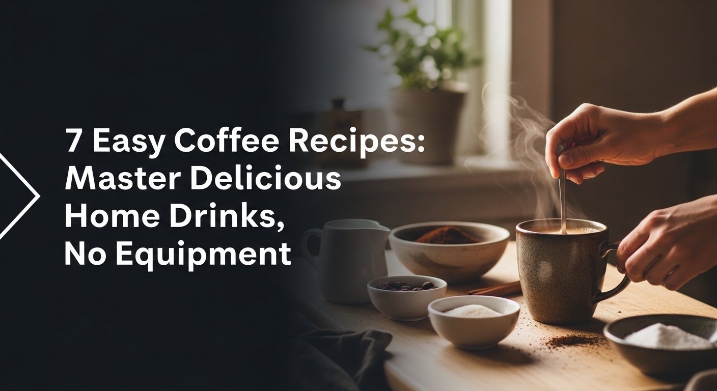 7 Easy Coffee Recipes: Master Delicious Home Drinks, No Equipment