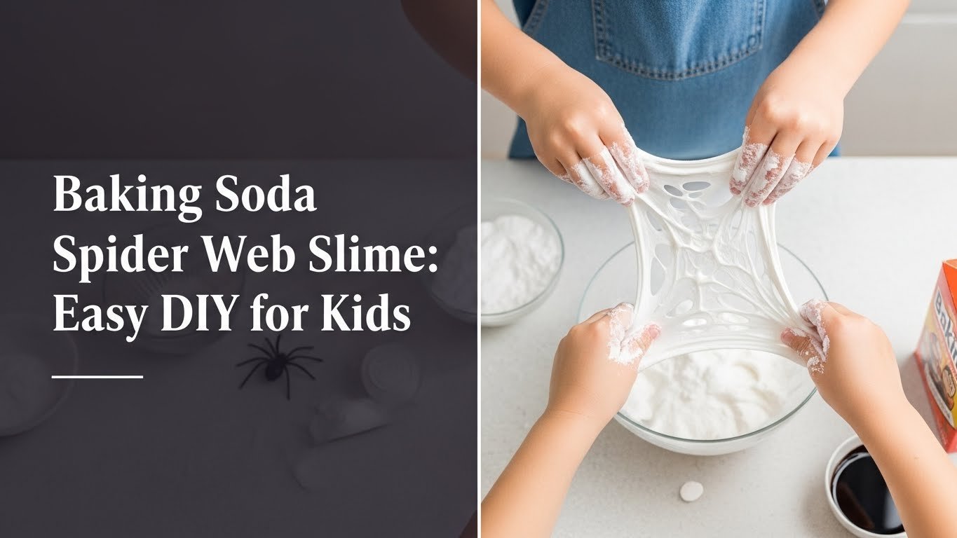 Baking Soda Spider Web Slime: Easy DIY For Kids