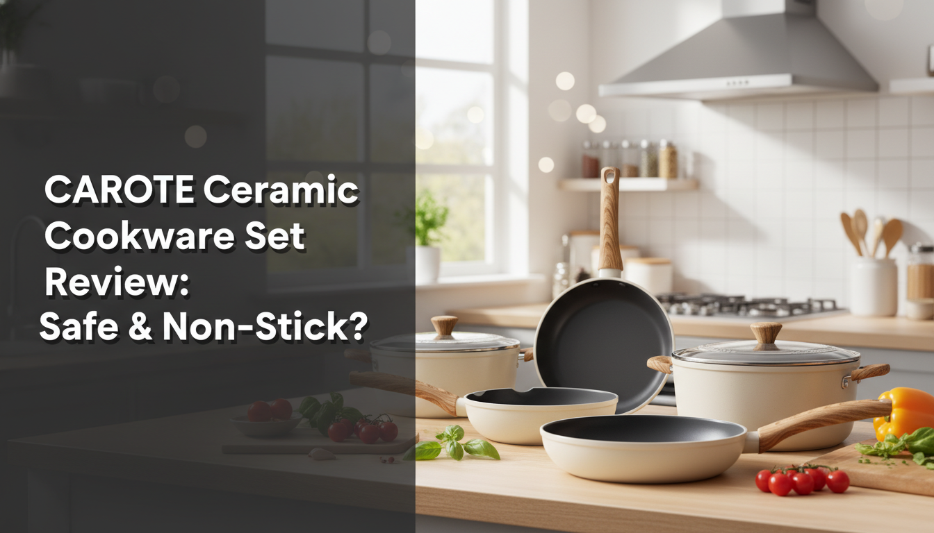 CAROTE Ceramic Cookware Set Review: Safe & Non-Stick?