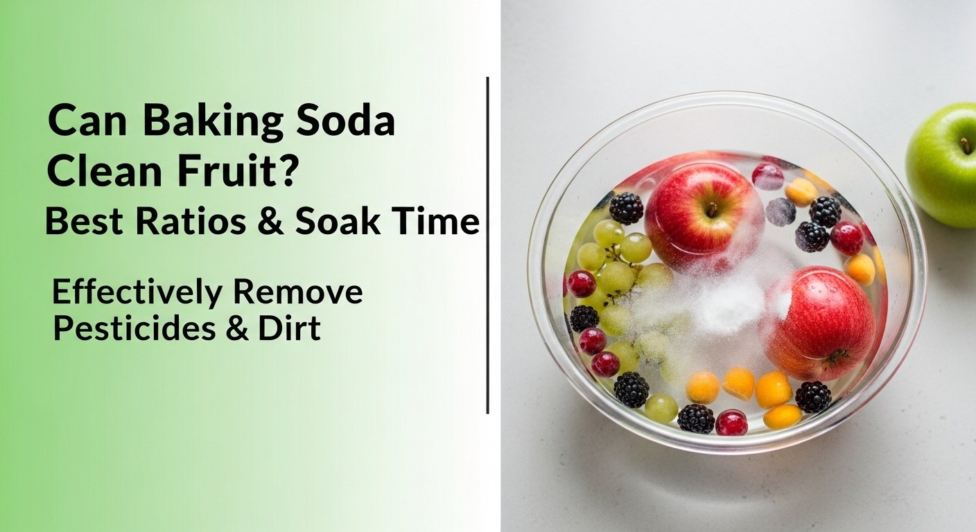 Can Baking Soda Clean Fruit? Best Ratios & Soak Time