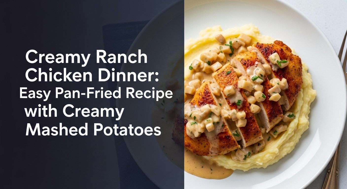 Creamy Ranch Chicken Dinner: Easy Pan-Fried Recipe With Creamy Mashed ...