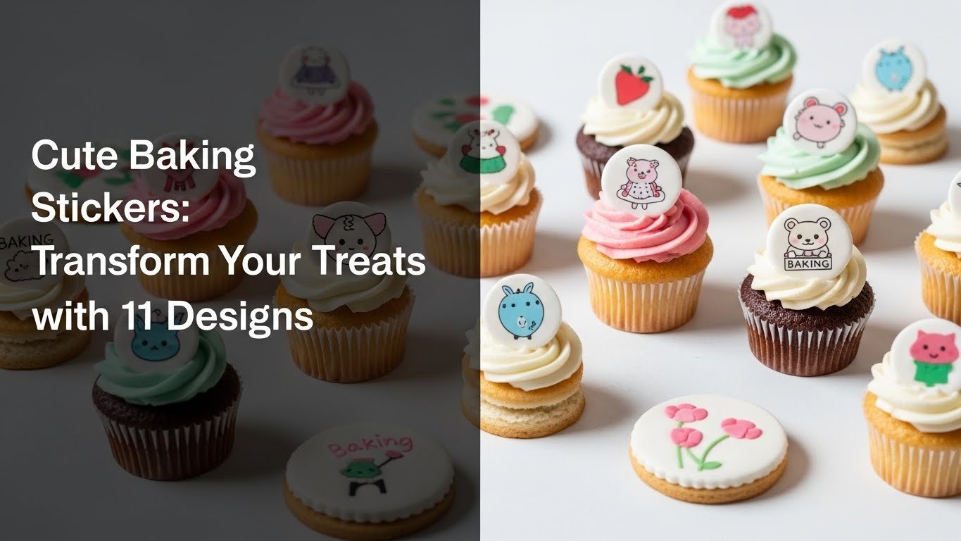 Cute Baking Stickers: Transform Your Treats With 11 Designs
