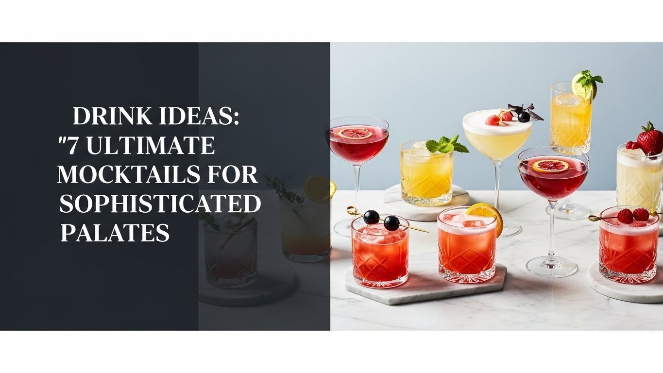 Drink Ideas: 7 Ultimate Mocktails For Sophisticated Palates