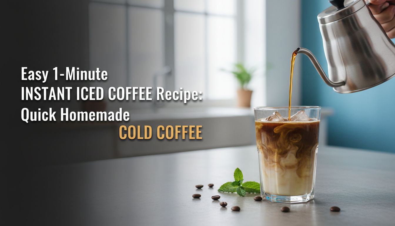 Easy 1-Minute Instant Iced Coffee Recipe: Quick Homemade Cold Coffee