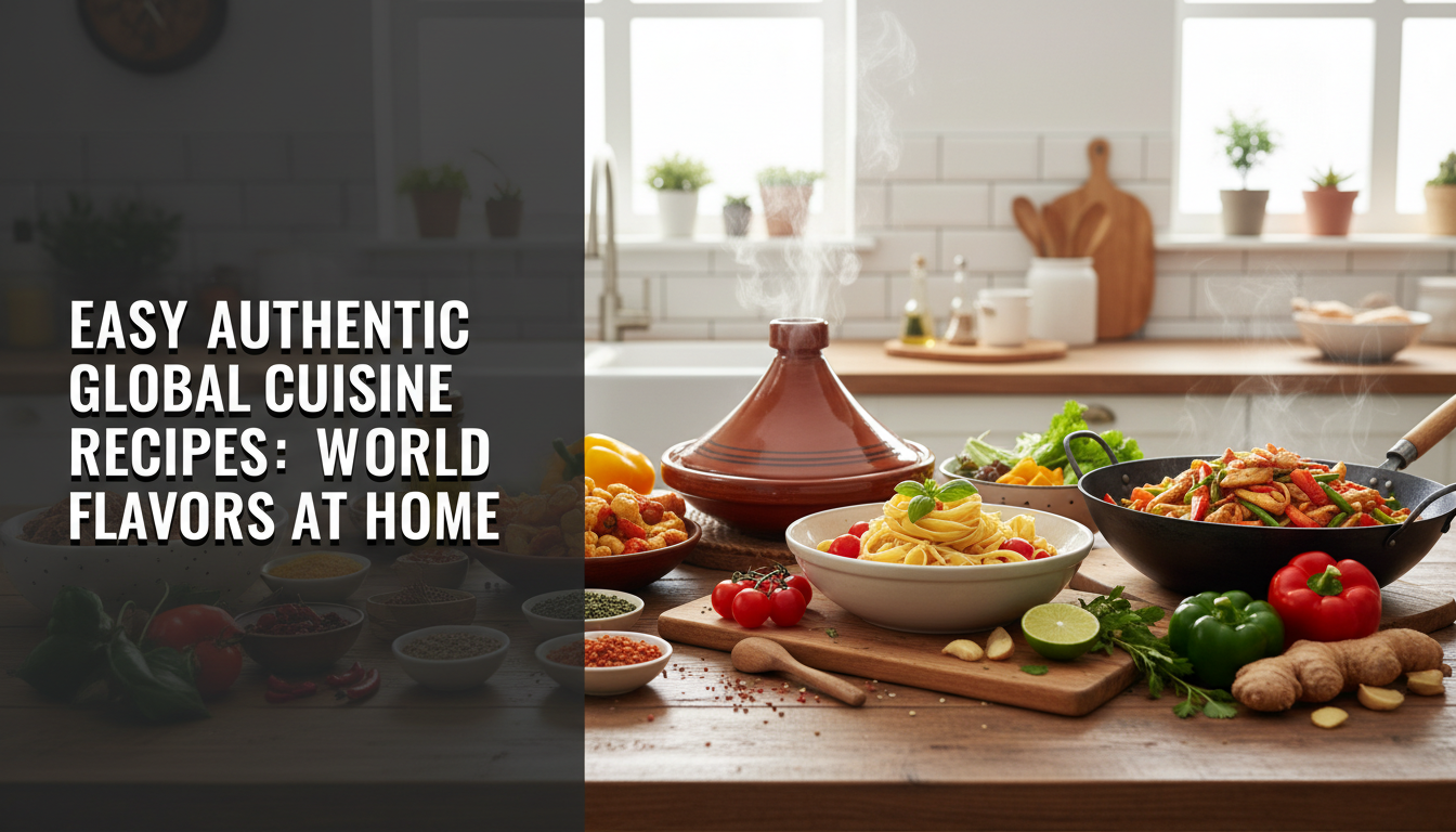 Easy Authentic Global Cuisine Recipes: World Flavors At Home