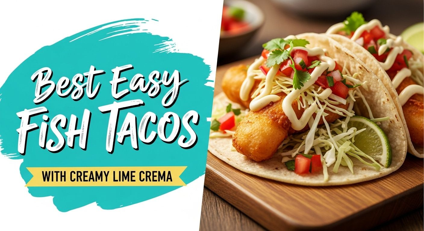Best Easy Fish Tacos Recipe With Creamy Lime Crema