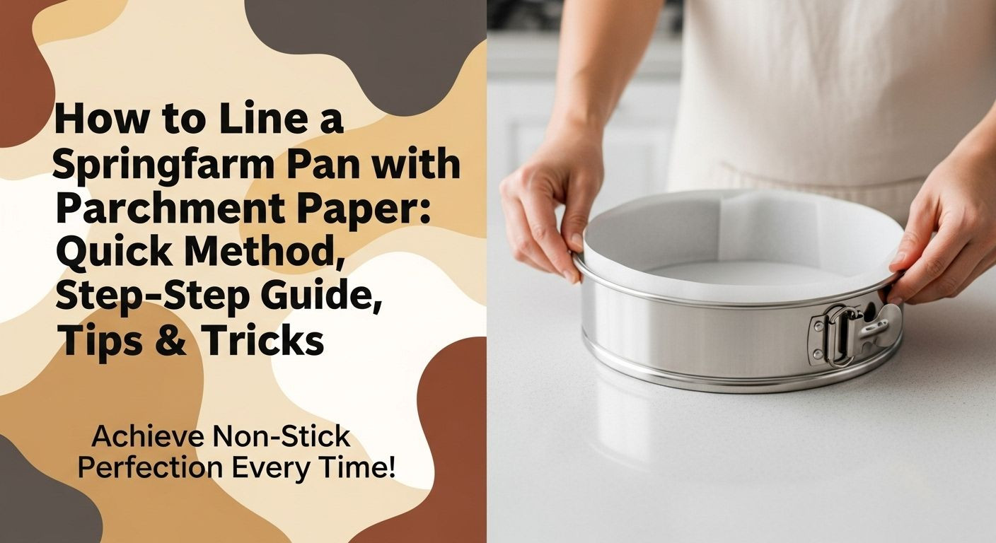 How To Line A Springform Pan With Parchment Paper: Quick Method, Step ...
