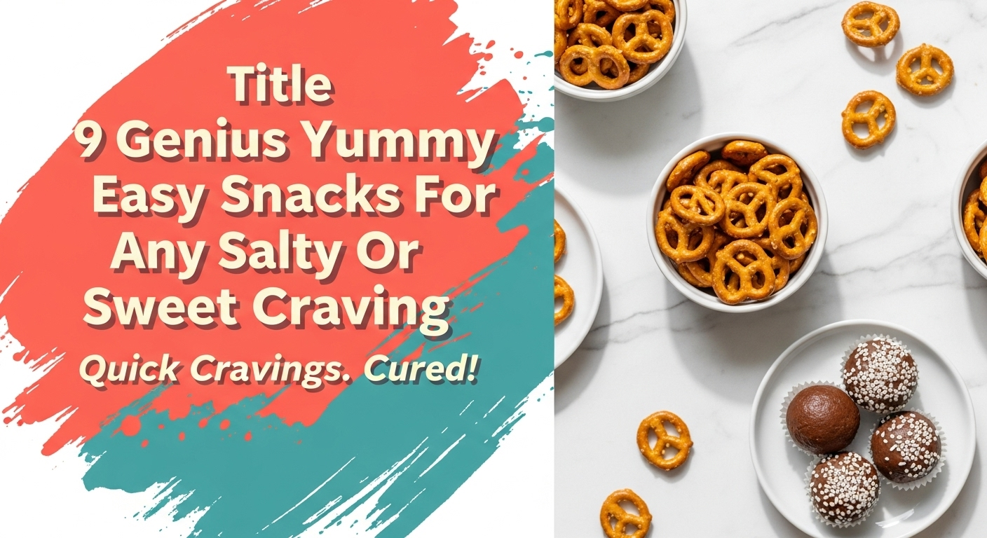 9 Genius Yummy Easy Snacks For Any Salty Or Sweet Craving
