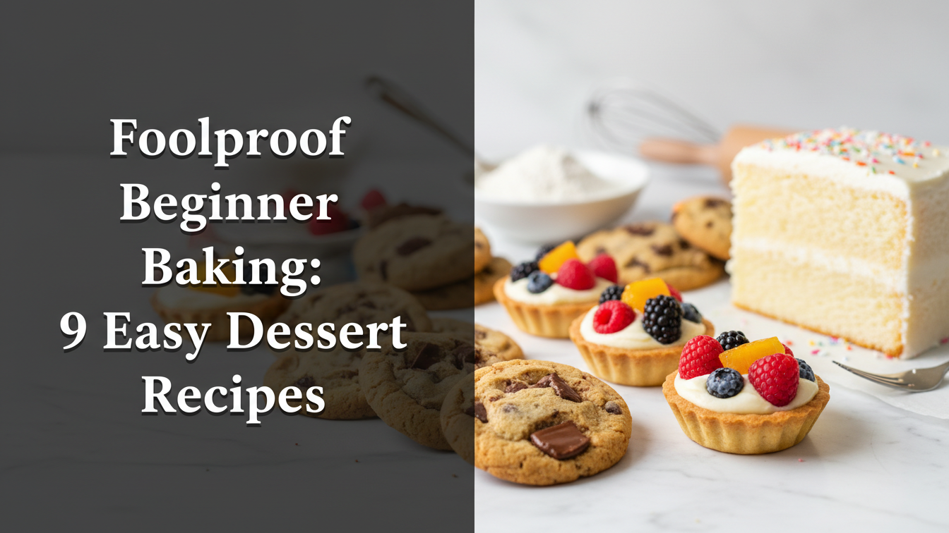 Foolproof Beginner Baking: 9 Easy Dessert Recipes