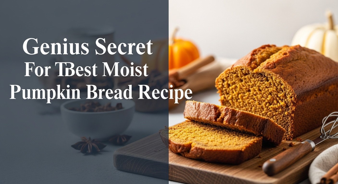 Genius Secret For The Best Moist Pumpkin Bread Recipe