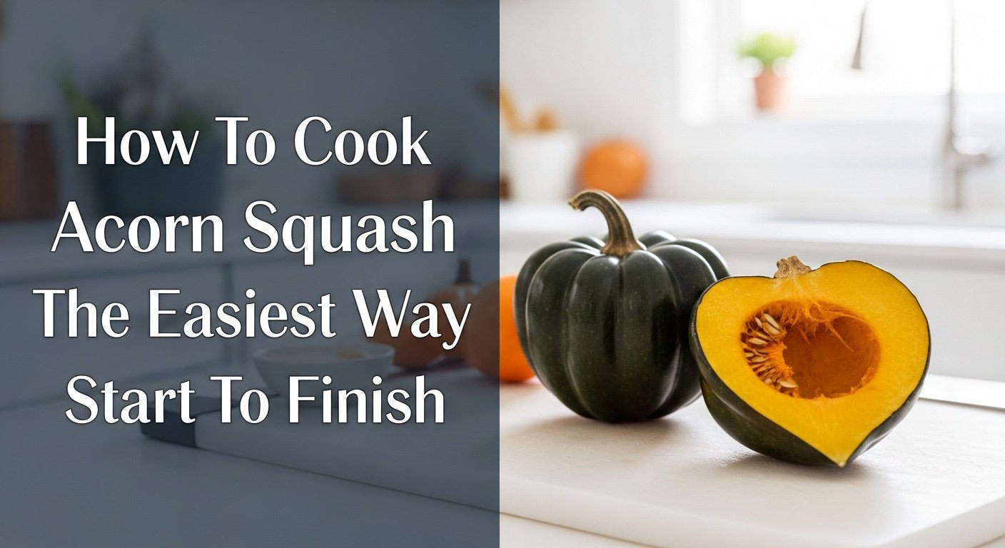 How To Cook Acorn Squash The Easiest Way Start To Finish