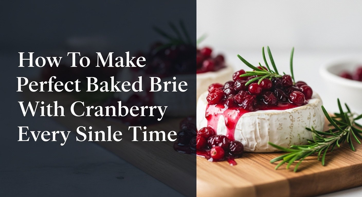 How To Make Perfect Baked Brie With Cranberry Every Single Time