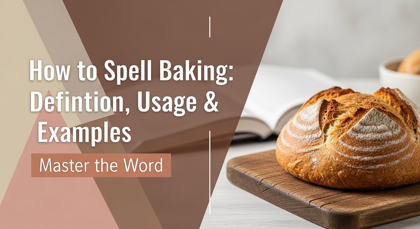 How To Spell Baking: Definition, Usage & Examples