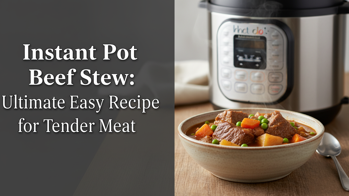 Instant Pot Beef Stew: Ultimate Easy Recipe For Tender Meat