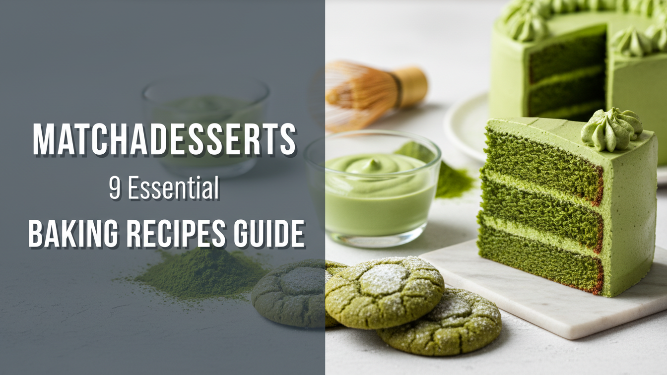 Matcha Desserts: 9 Essential Baking Recipes Guide