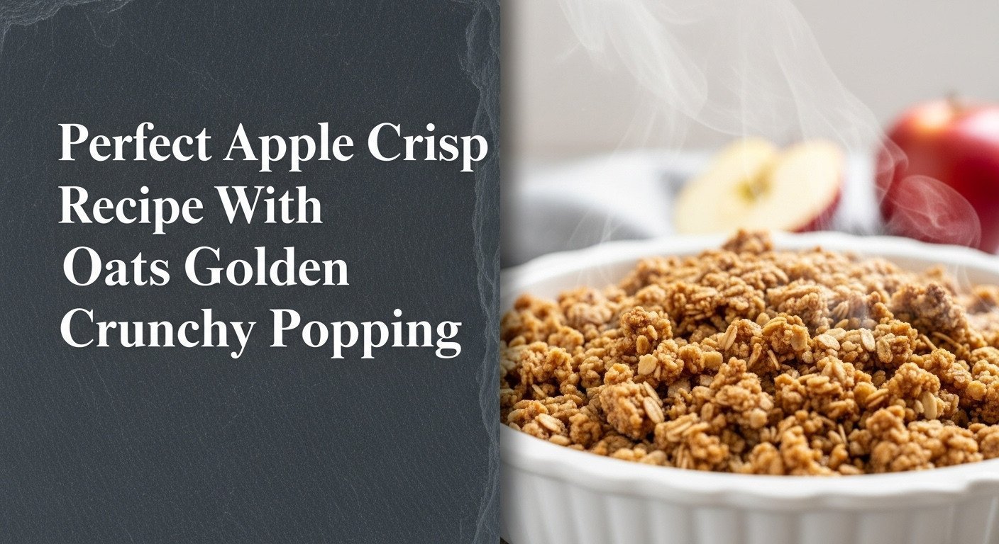 Perfect Apple Crisp Recipe With Oats Golden Crunchy Topping