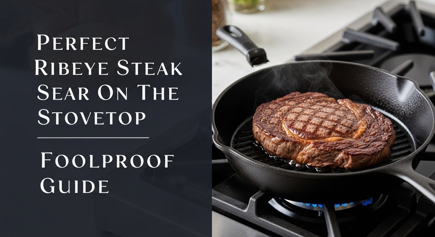 Perfect Ribeye Steak Sear On The Stovetop Foolproof Guide