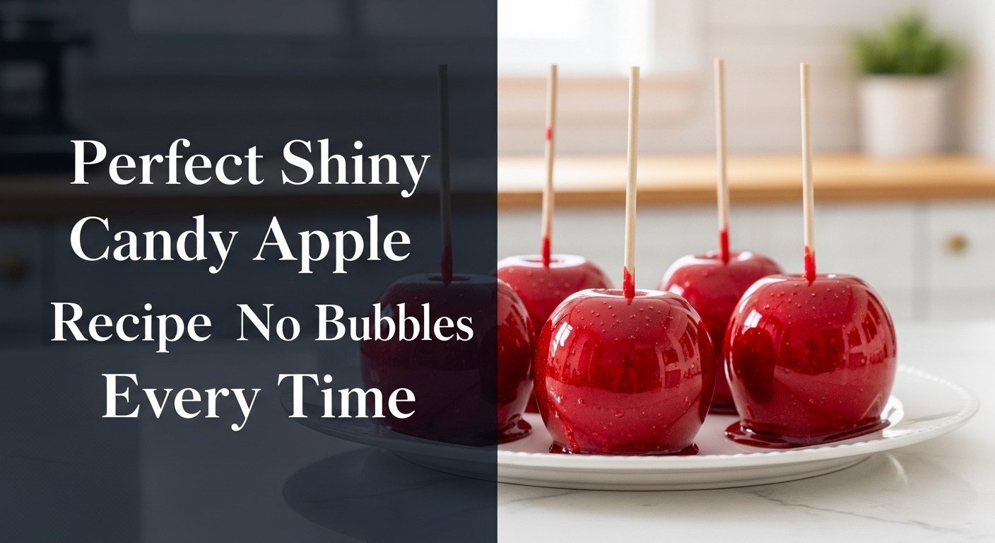 Perfect Shiny Candy Apple Recipe No Bubbles Every Time
