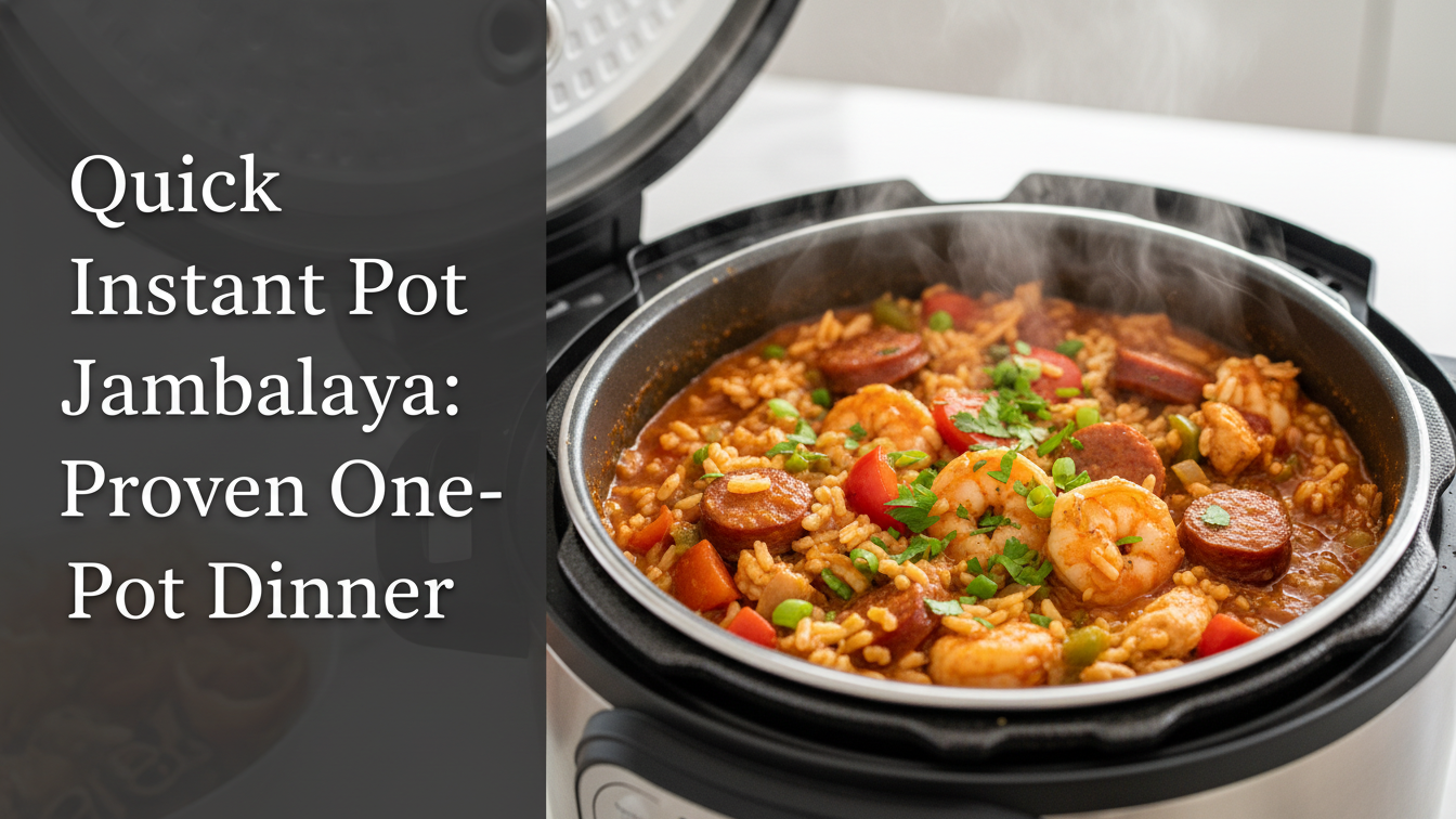 Quick Instant Pot Jambalaya: Proven One-Pot Dinner