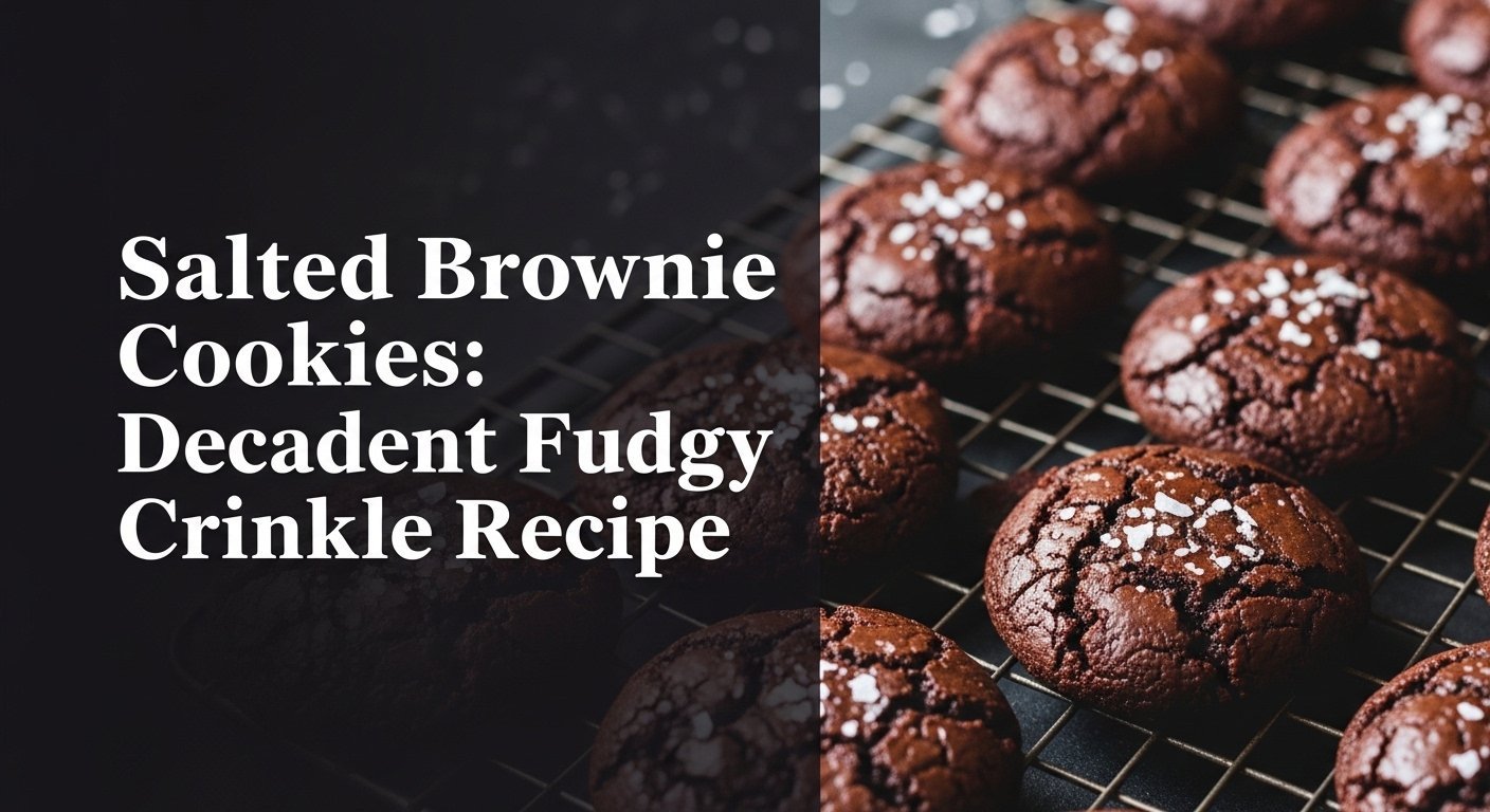 Salted Brownie Cookies: Decadent Fudgy Crinkle Recipe 2026
