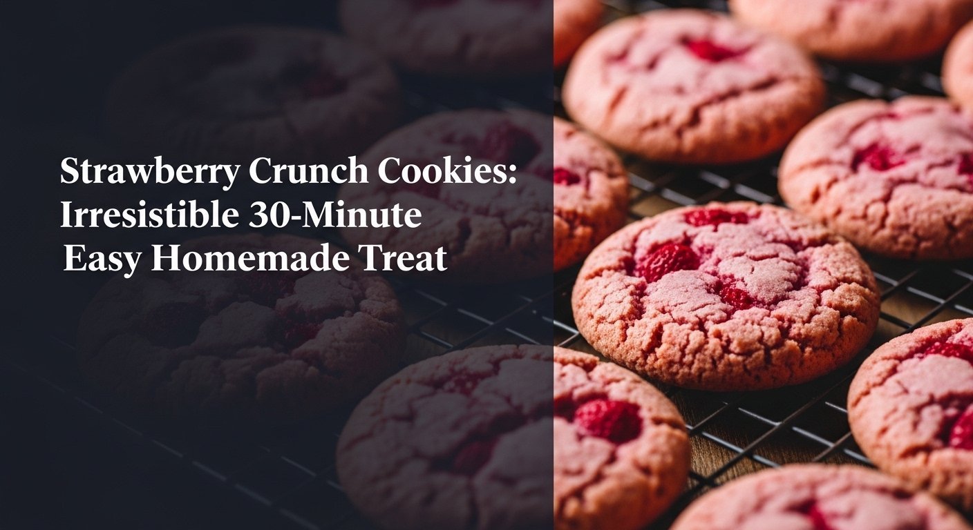 Strawberry Crunch Cookies: Irresistible 30-Minute Easy Homemade Treat